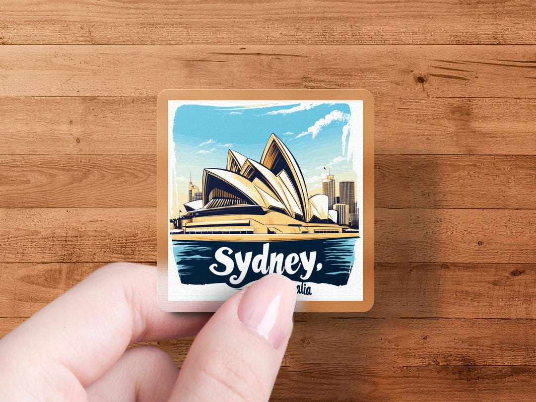 Sydney Opera House Sticker, Australia Souvenir, Travel Destination ...