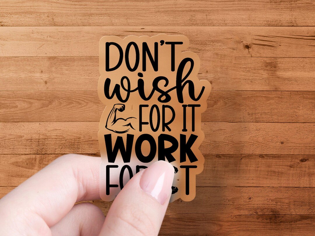 Motivational Gym Stickers, Workout Inspiration Quote, Fitness Sticker ...