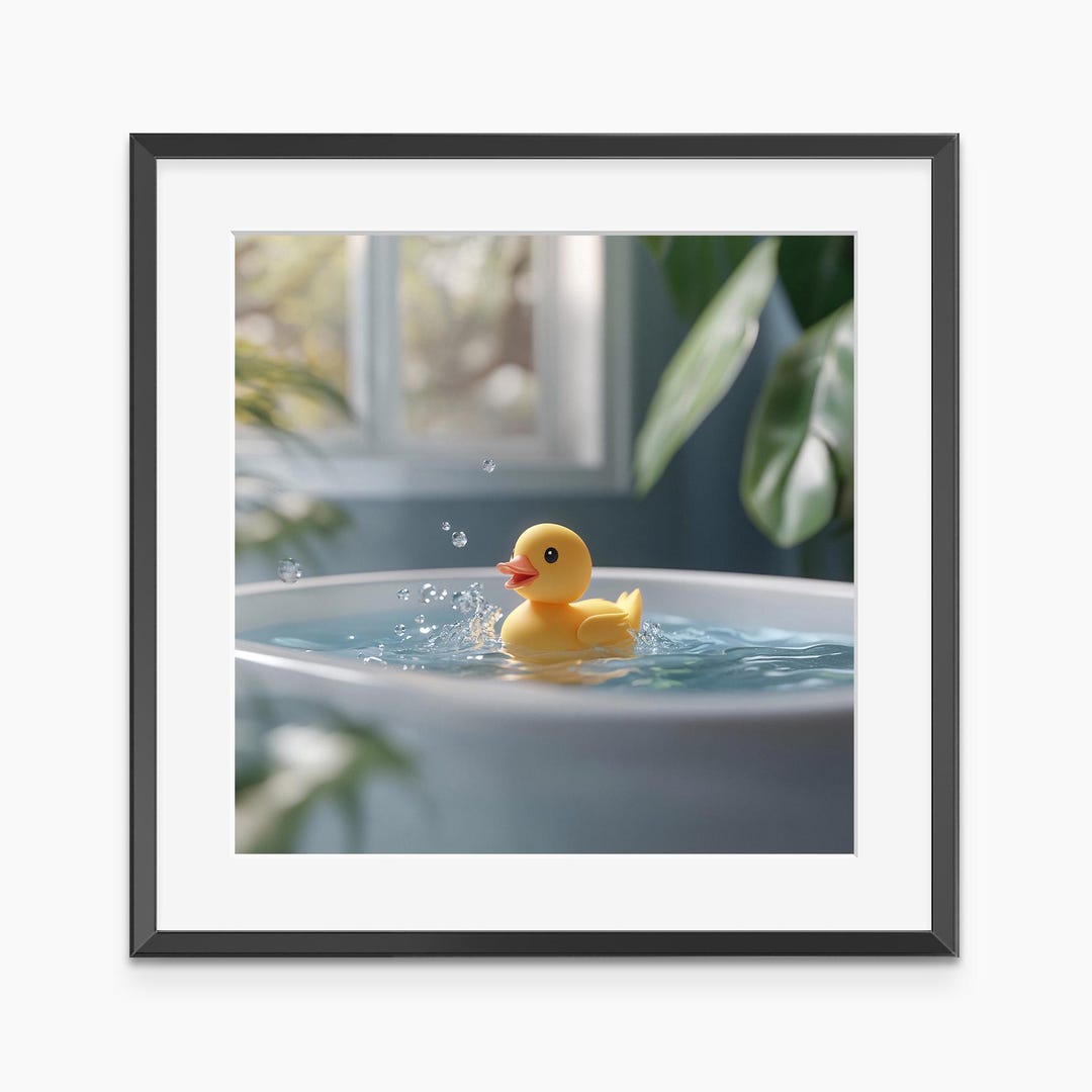Rubber Duck, Photography Prints, Duck Poster, Bathroom Wall Art, Duck ...