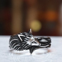 Wolf Ring - Etsy