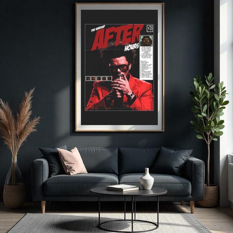 The Weeknd Wall Art - Etsy
