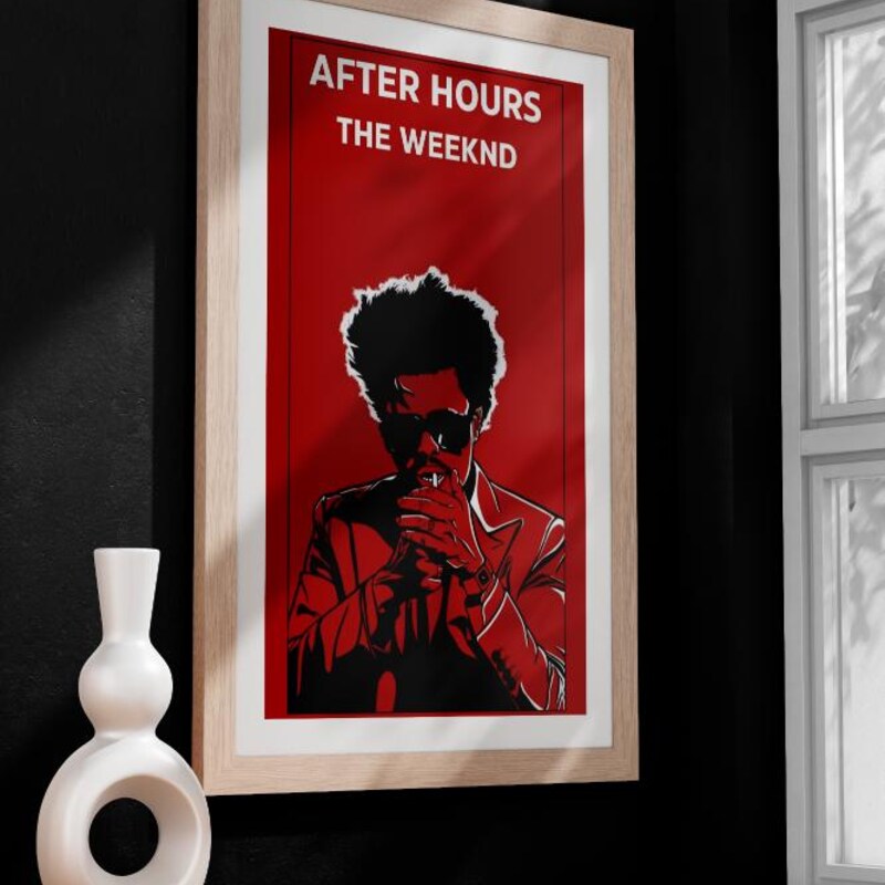 The Weeknd Wall Art - Etsy