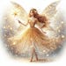 28 Elegant Christmas Gold Fairy Clipart Set for Holiday Invitations ...