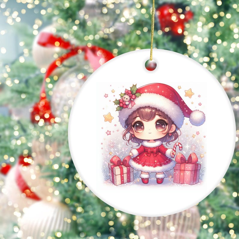 50 Christmas Girl Clipart Bundle, Watercolor Santa PNG (JPG) - Etsy