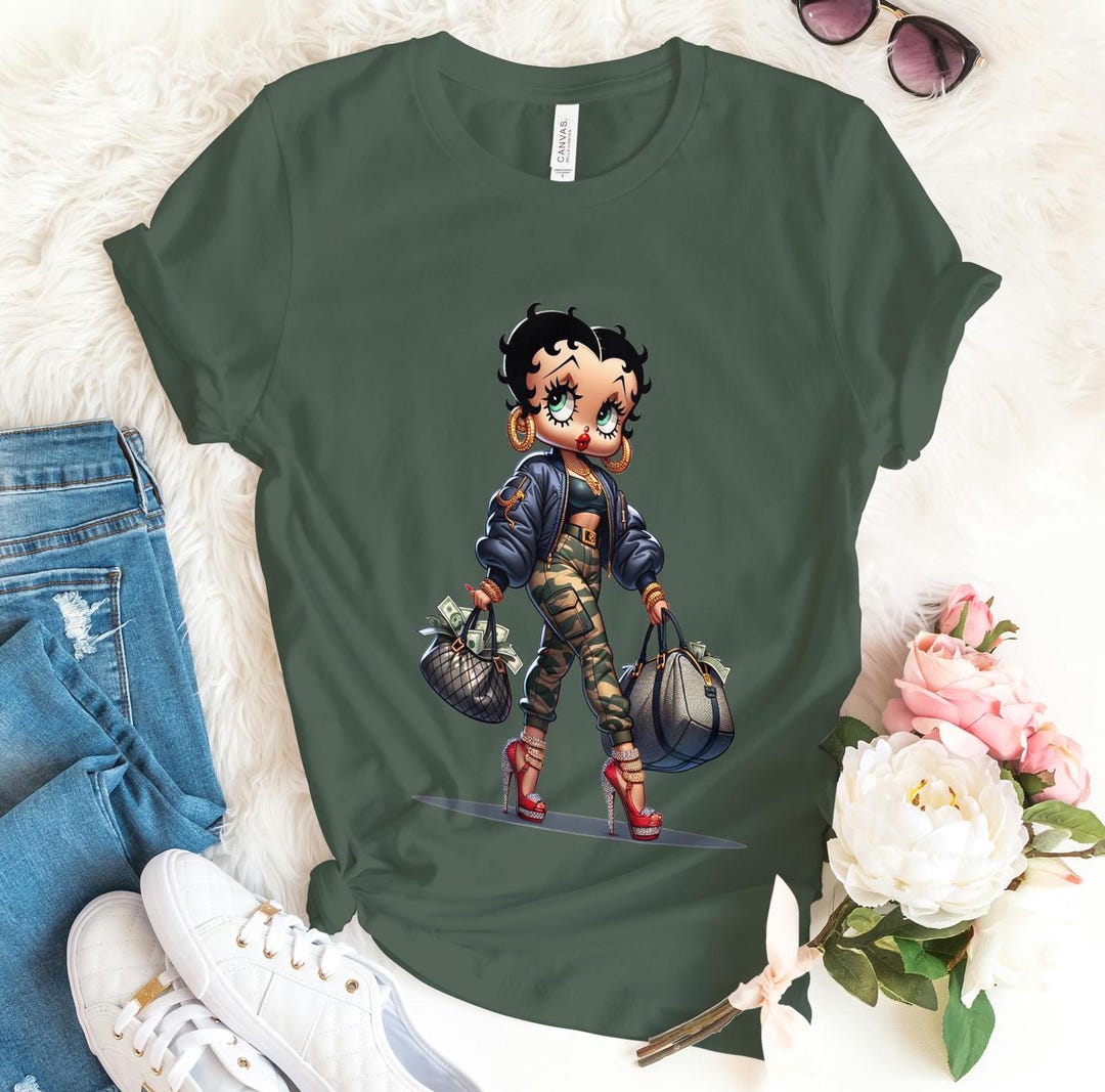 Betty Boop Louis Gucci Money Bag Golden Beauty Gift Girlfriend Trendy ...