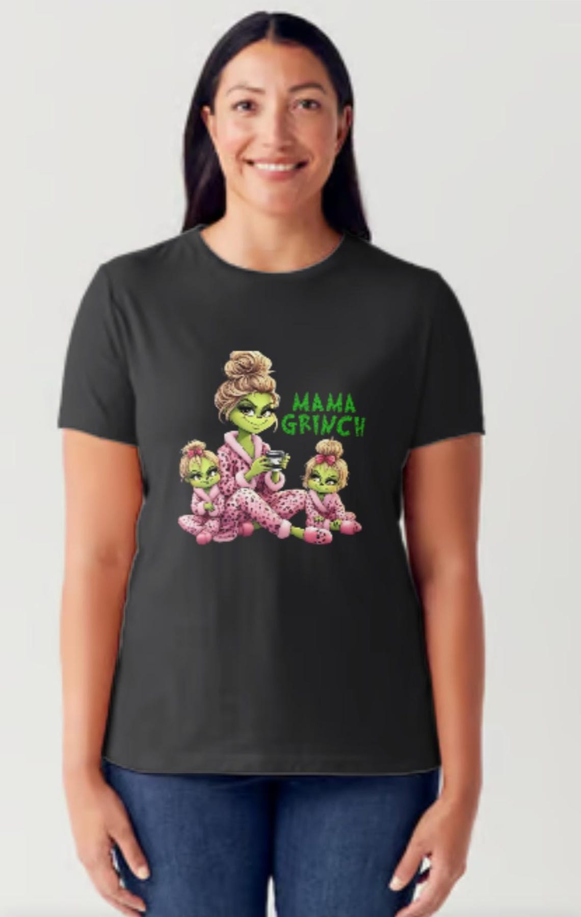 MAMA GRINCH With Two Girls - Etsy
