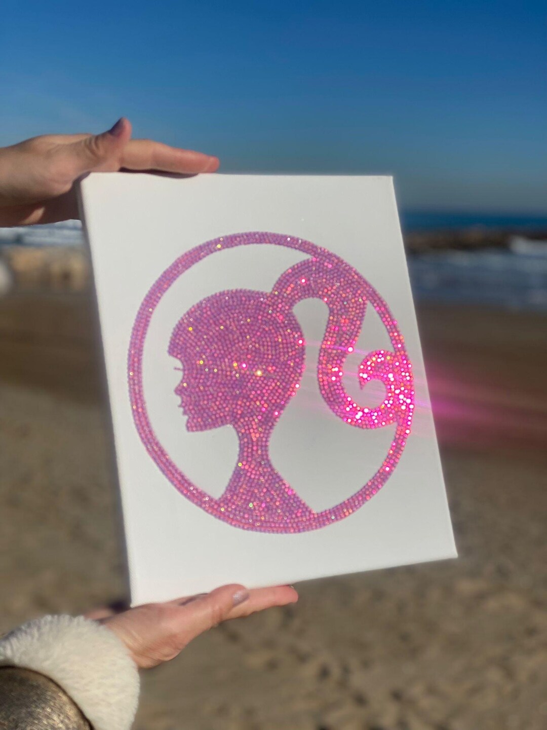 Barbie Rhinestone Canvas - Etsy