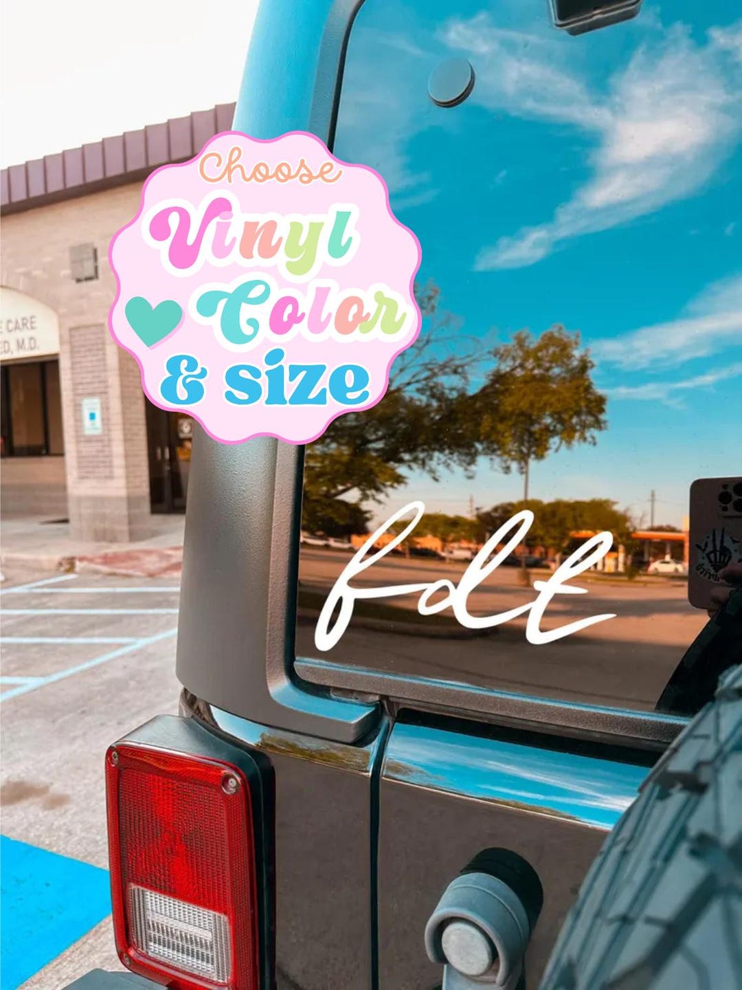 Anti-trump FDT Vinyl Decal: Subtle Script Waterproof Sticker for Cars ...