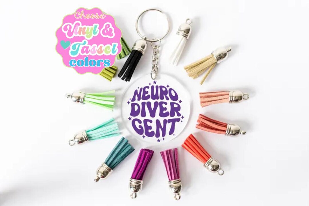 Neurospicy Keychain | Autism Awareness | ADHD Support | Neurodivergent ...