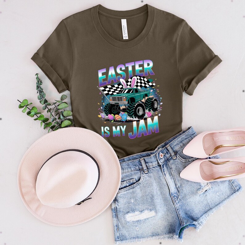 Easter is My Jam Png, Bunny Monster Truck Png, Easter Monster Truck Png ...