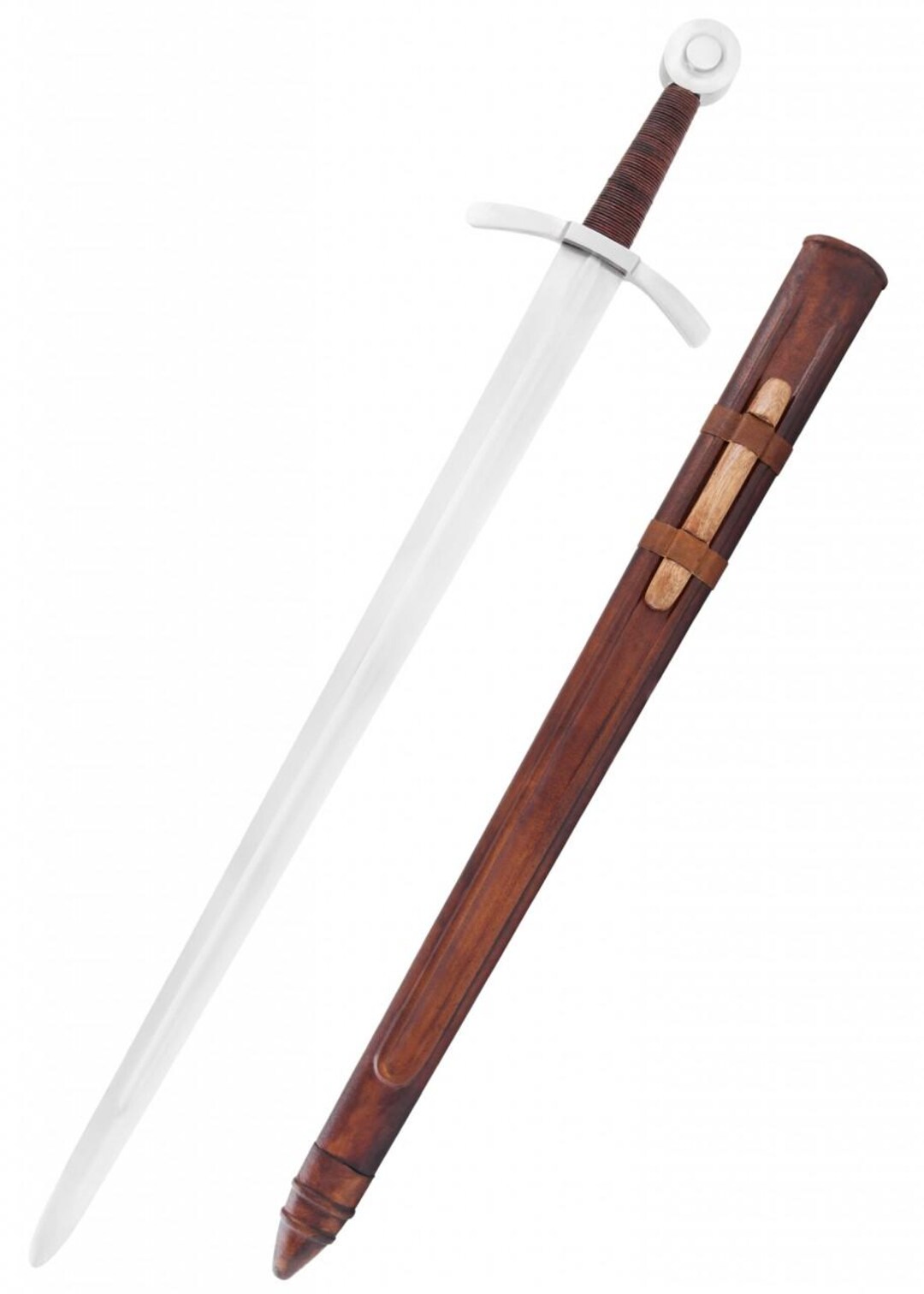Discus Pommel Crossed Sword With Scabbard, Show... - Etsy