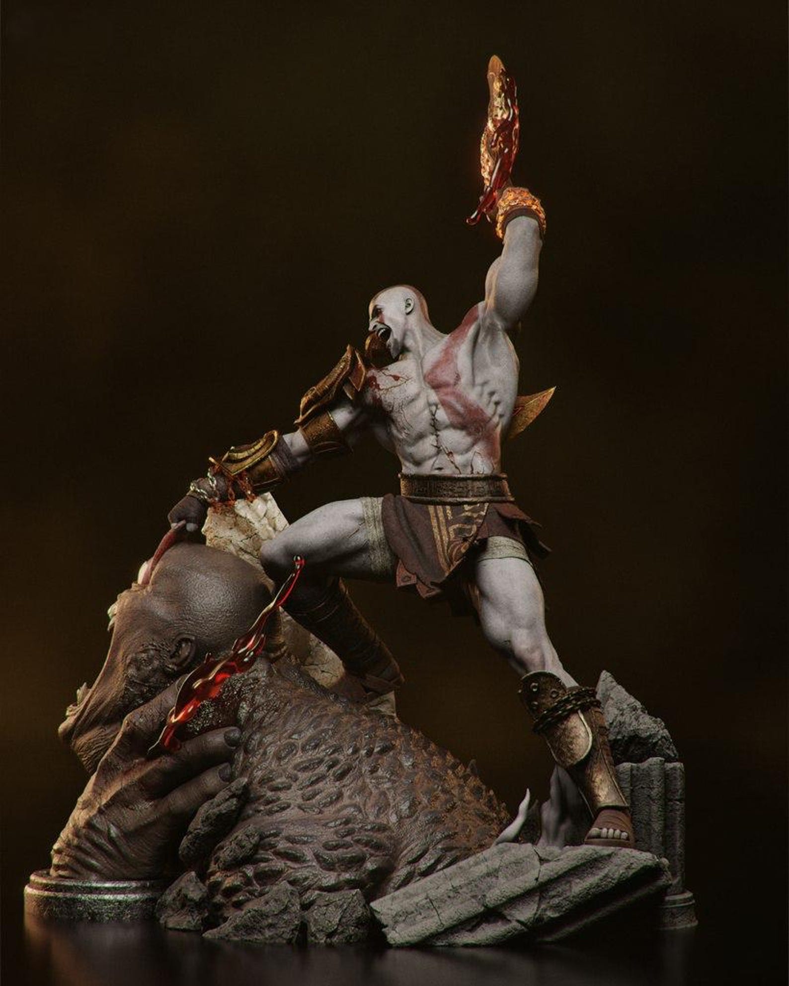 God of War Kratos Print Model | Kratos STL File | God of War 3D STL ...