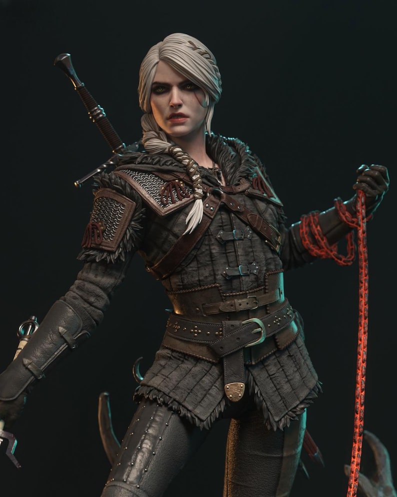 Pre-supported Witcher Ciri 3D Print Model: Battle Pose STL File - Etsy ...