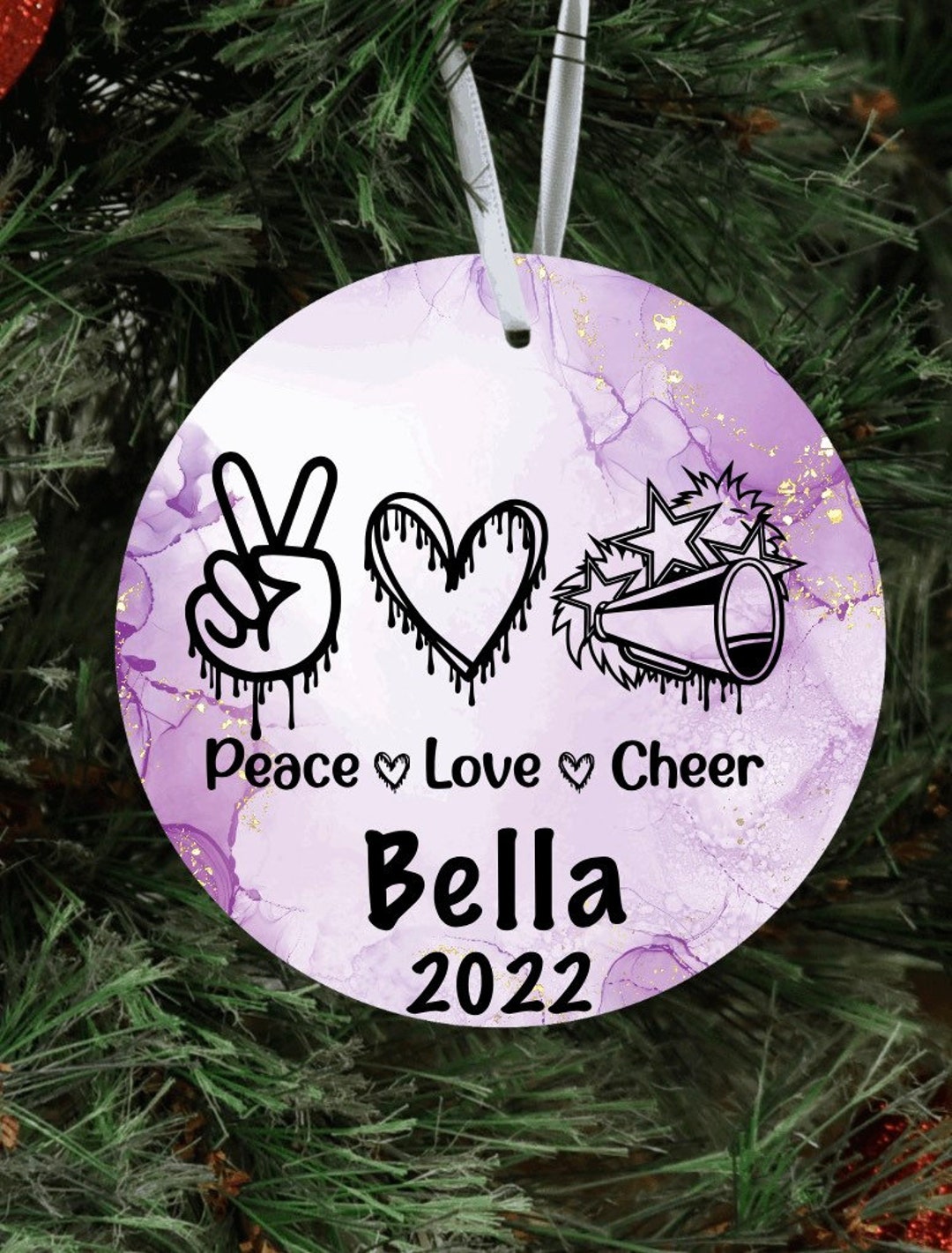 Cheerleader Ornament | Custom Cheer Ornament | Personalized Christmas ...