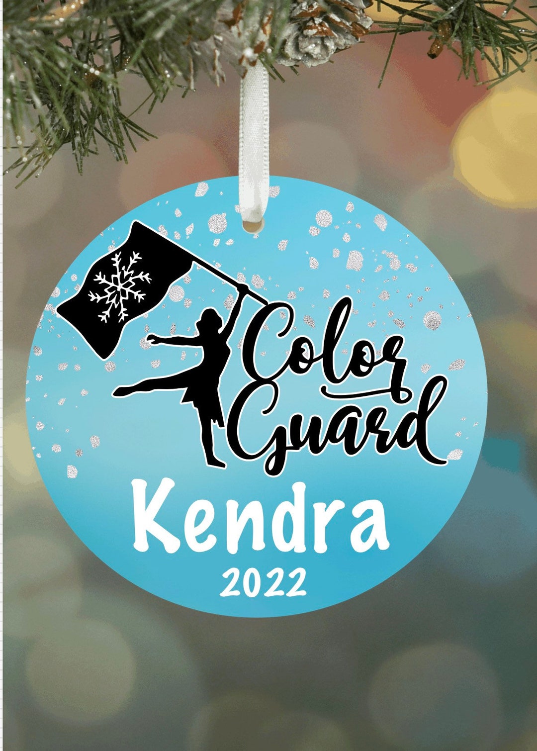 Personalized Color Guard Christmas Ornament Color Guard - Etsy