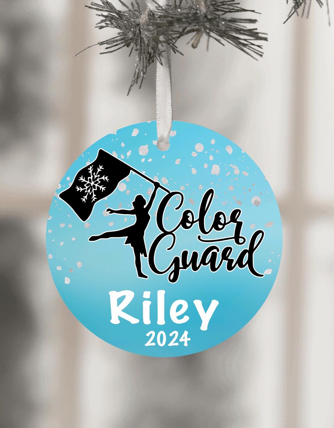 Personalized Color Guard Christmas Ornament, Color Guard Christmas ...