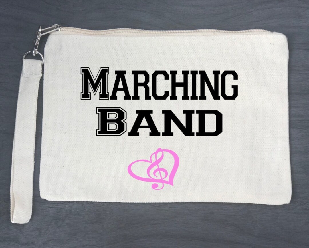 Marching Band Wristlet , Marching Band Makeup Bag, Gift for Band ...
