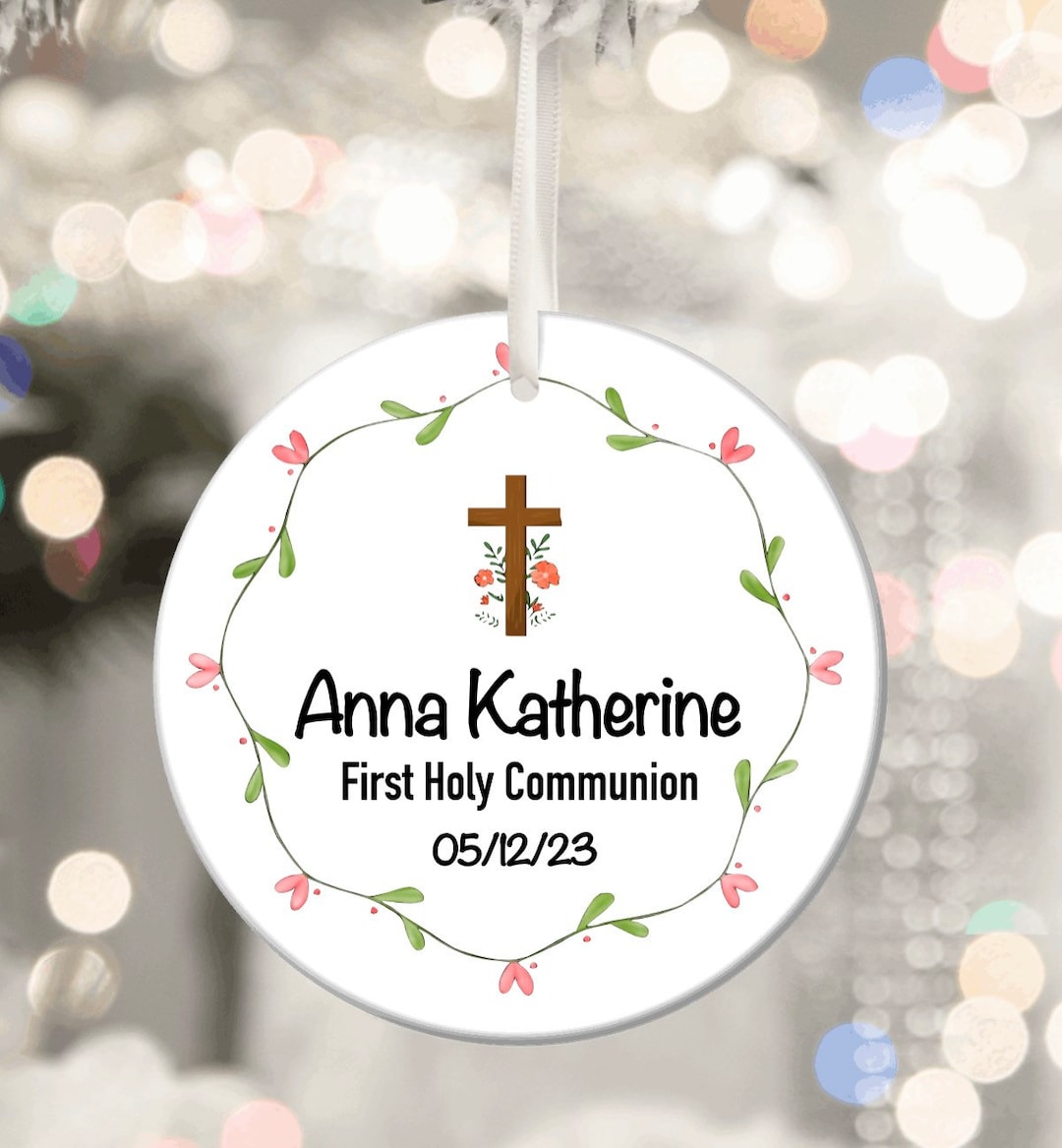 First Holy Communion Keepsake, First Holy Communion Ornament, First ...