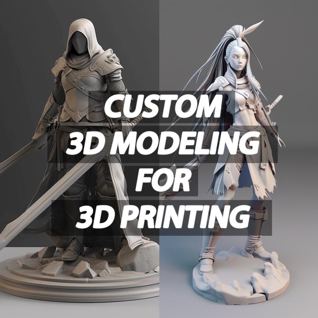 Custom 3D Model for 3D Printing, Character Sculpting for Game Assets ...