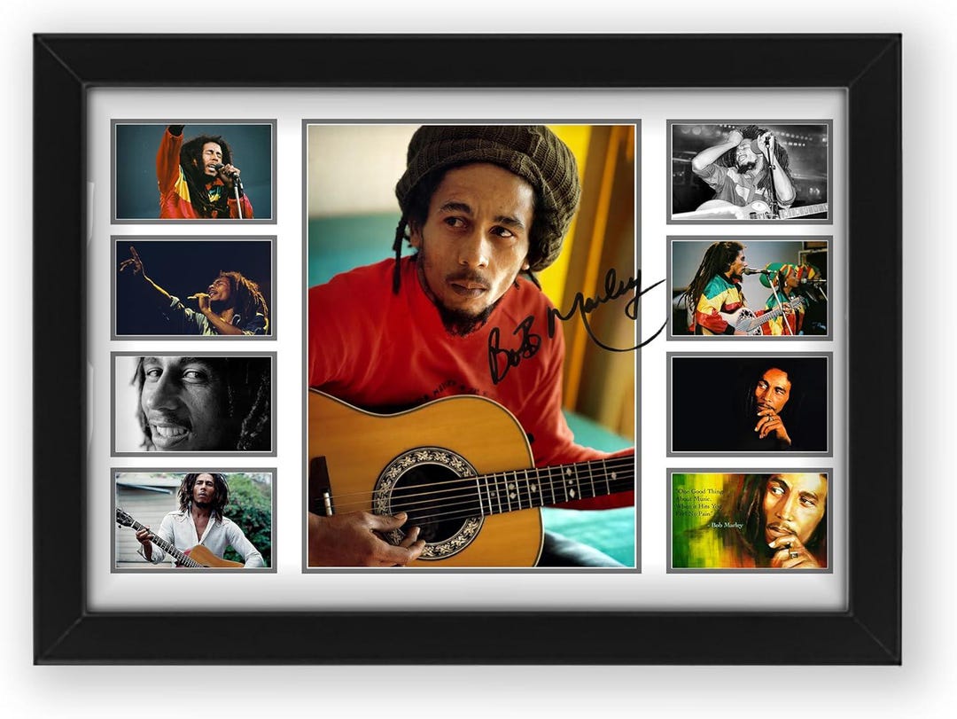 Bob Marley Autograph Poster Print- Limited Edition Signed Fan Gift ...