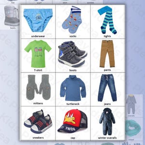 Dressing Visual Schedule for Boys, Autism & ADHD Aid (PDF Pattern) - Etsy