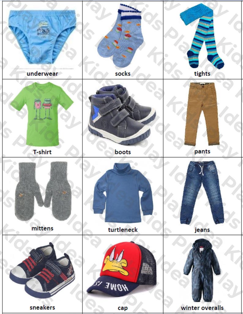 Dressing Visual Schedule for Boys, Autism & ADHD Aid (PDF Pattern) - Etsy