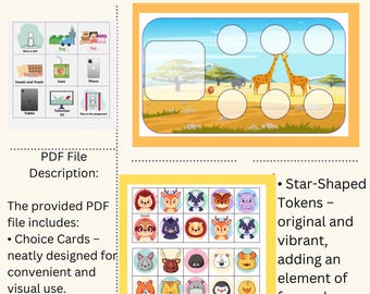 Token Board | Printable Token Board for Autism and ADHD Kids Reward ...