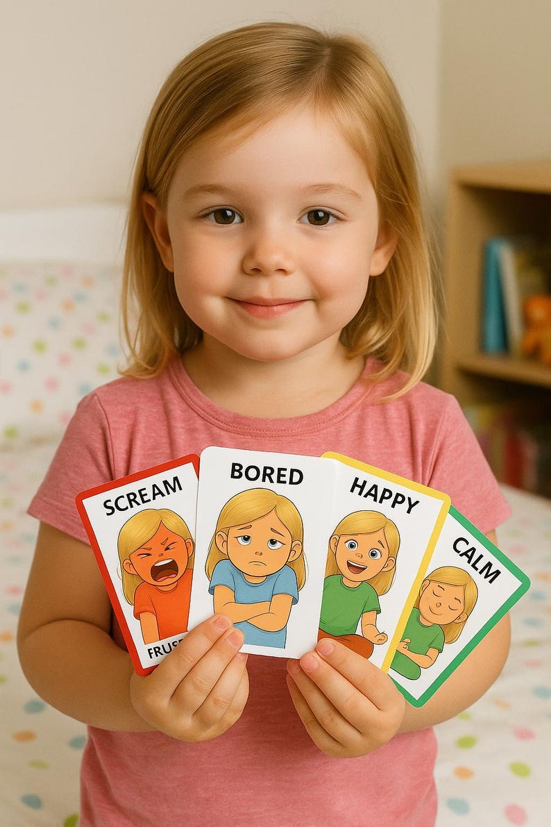 Emotion & Feelings Flashcards + ABA Teaching Protocol |autism, ADHD ...