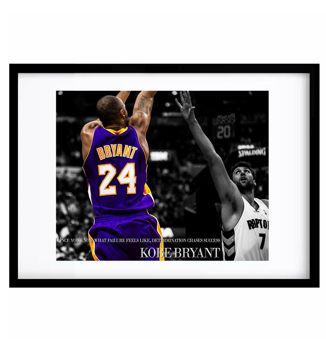 Motivational Wall Art - Kobe Bryant Quote Poster - Motivational Black ...