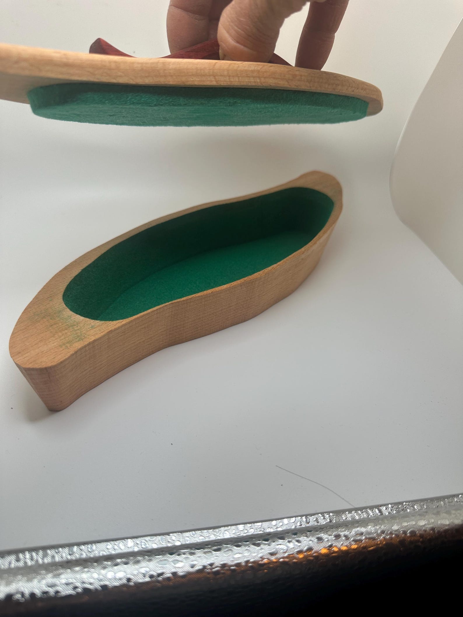 Leaf-shaped Box Handmade From Cherry Wood and a Customer Padauk Wood ...