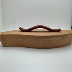 Leaf-shaped Box Handmade From Cherry Wood and a Customer Padauk Wood ...