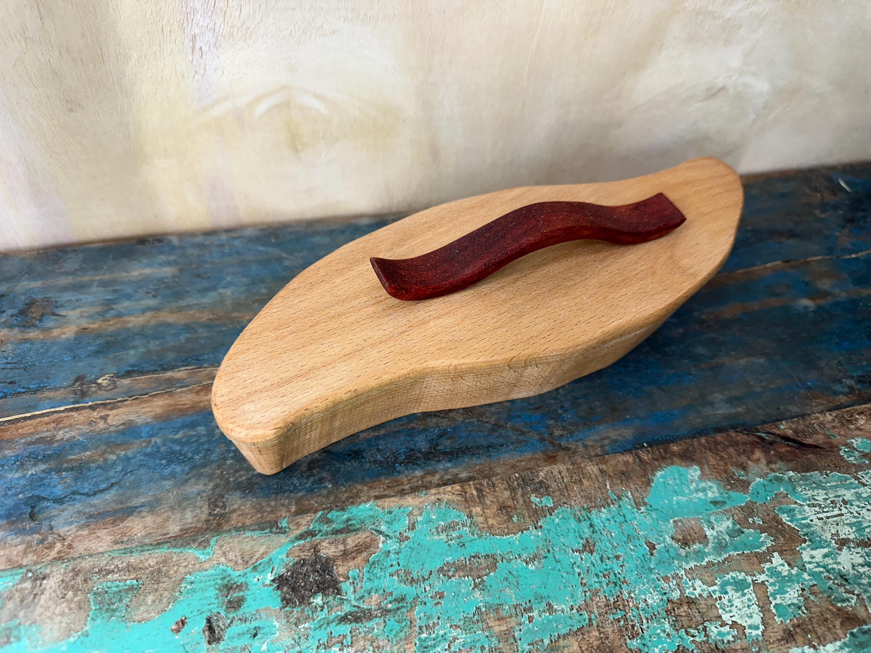 Leaf-shaped Box Handmade From Cherry Wood and a Customer Padauk Wood ...