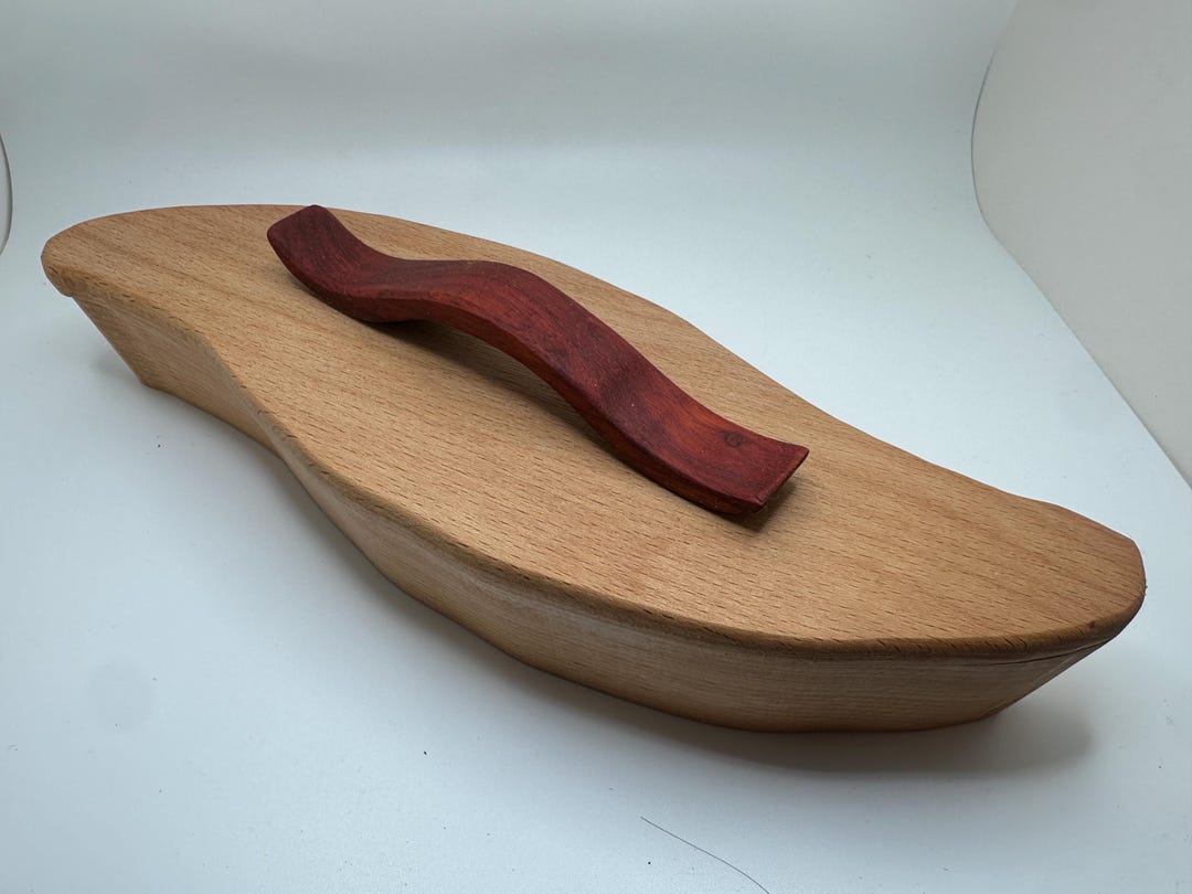 Leaf-shaped Box Handmade From Cherry Wood and a Customer Padauk Wood ...