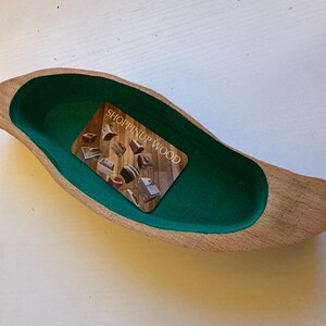 Leaf-shaped Box Handmade From Cherry Wood and a Customer Padauk Wood ...