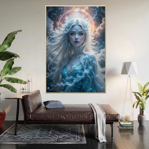 Air Elemental Goddess Art Print - Divine Elements Collection ...