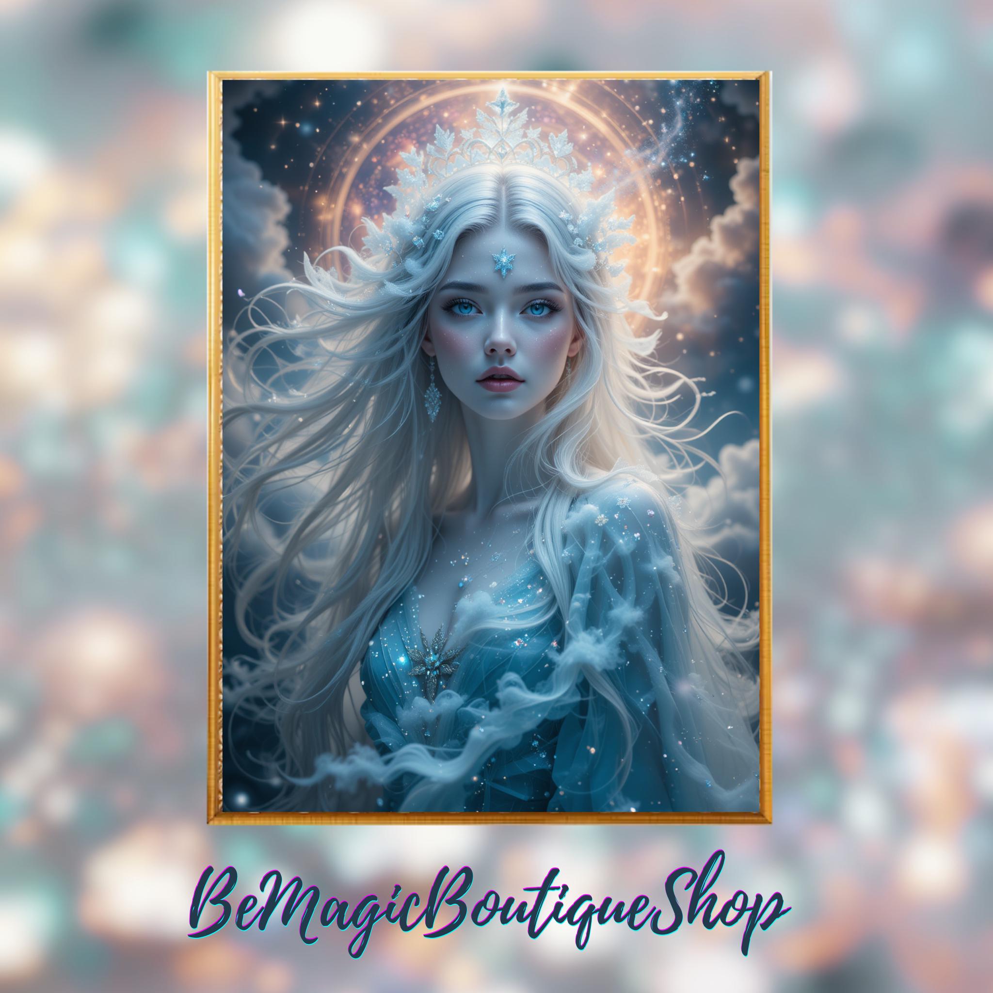 Air Elemental Goddess Art Print - Divine Elements Collection ...