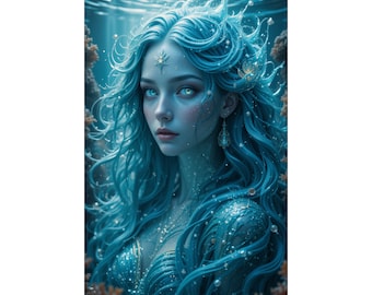 Fire Elemental Goddess Art Print - Divine Elements Collection ...