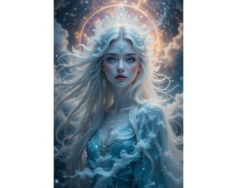 Fire Elemental Goddess Art Print - Divine Elements Collection ...