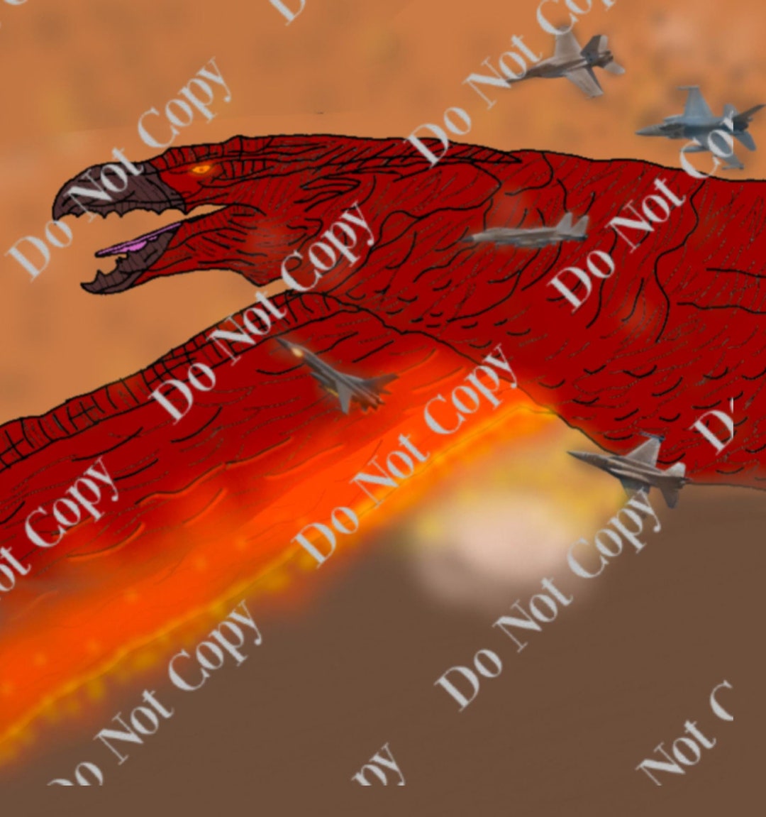Titanus Rodan Digital Art - Etsy