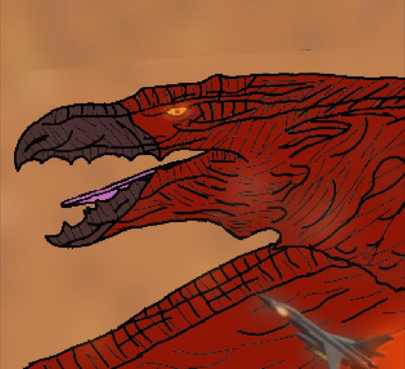 Titanus Rodan Digital Art - Etsy