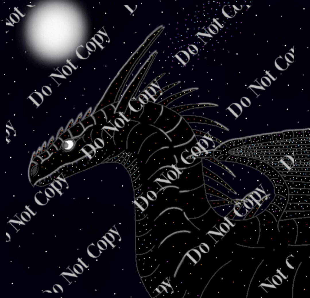 Celestial Starwing Dragon Digital Art - Etsy
