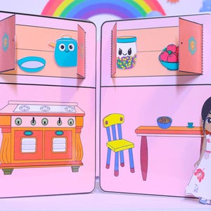 Paper Craft, Pixiesworld, Kids Paper Doll House, DIY Paper Doll House ...