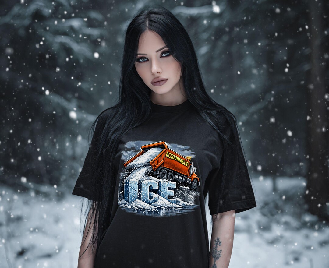 Accountability ICE Melting Shirt Protest Bold Statement Graphic T-shirt ...
