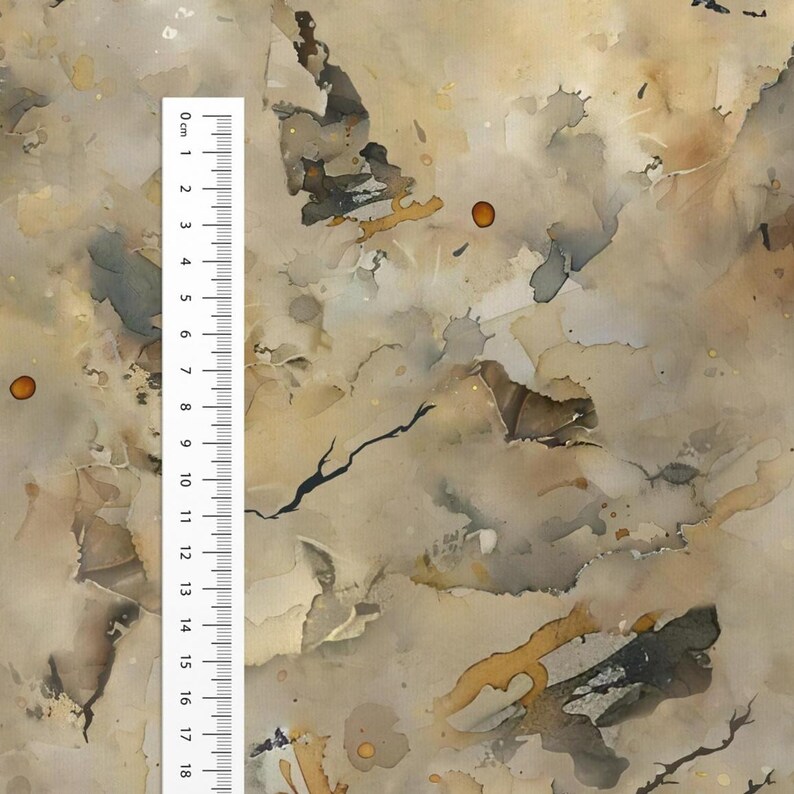 Ancient Papyrus Fabric, Fantasy Paper Pattern Design - 164 Cm (65 ...