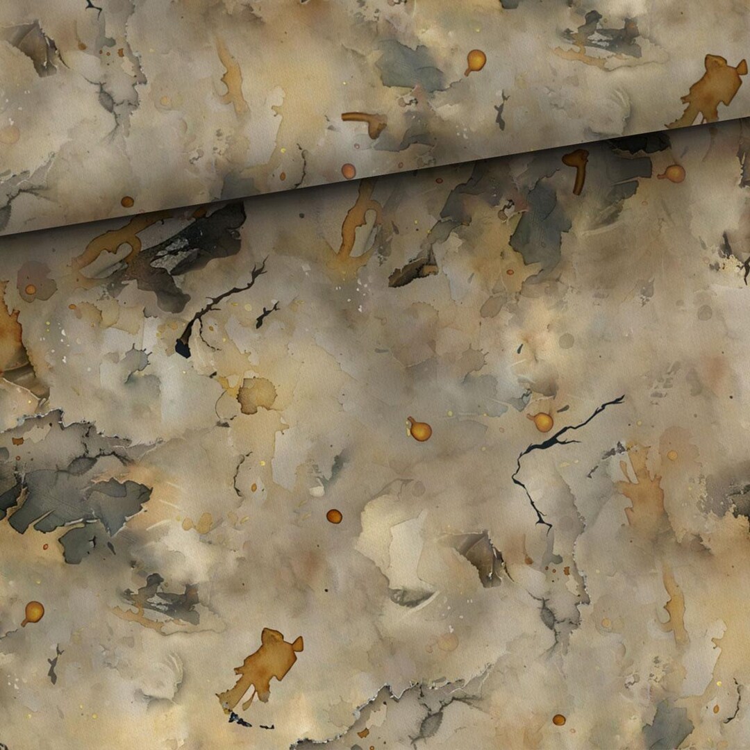 Ancient Papyrus Fabric, Fantasy Paper Pattern Design - 164 Cm (65 ...