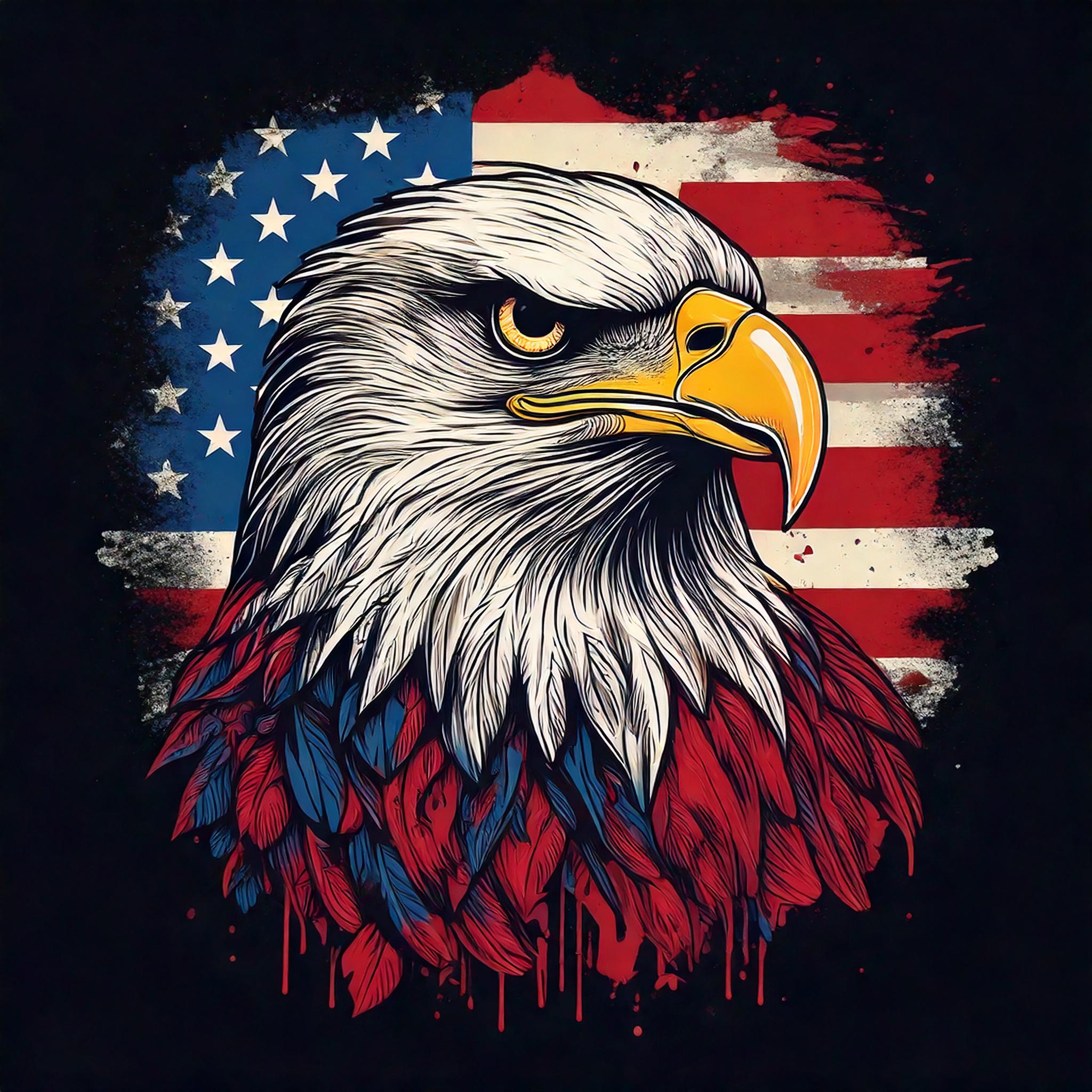 American Flag, Bald Eagle, America, Freedom, Liberty, Democracy ...