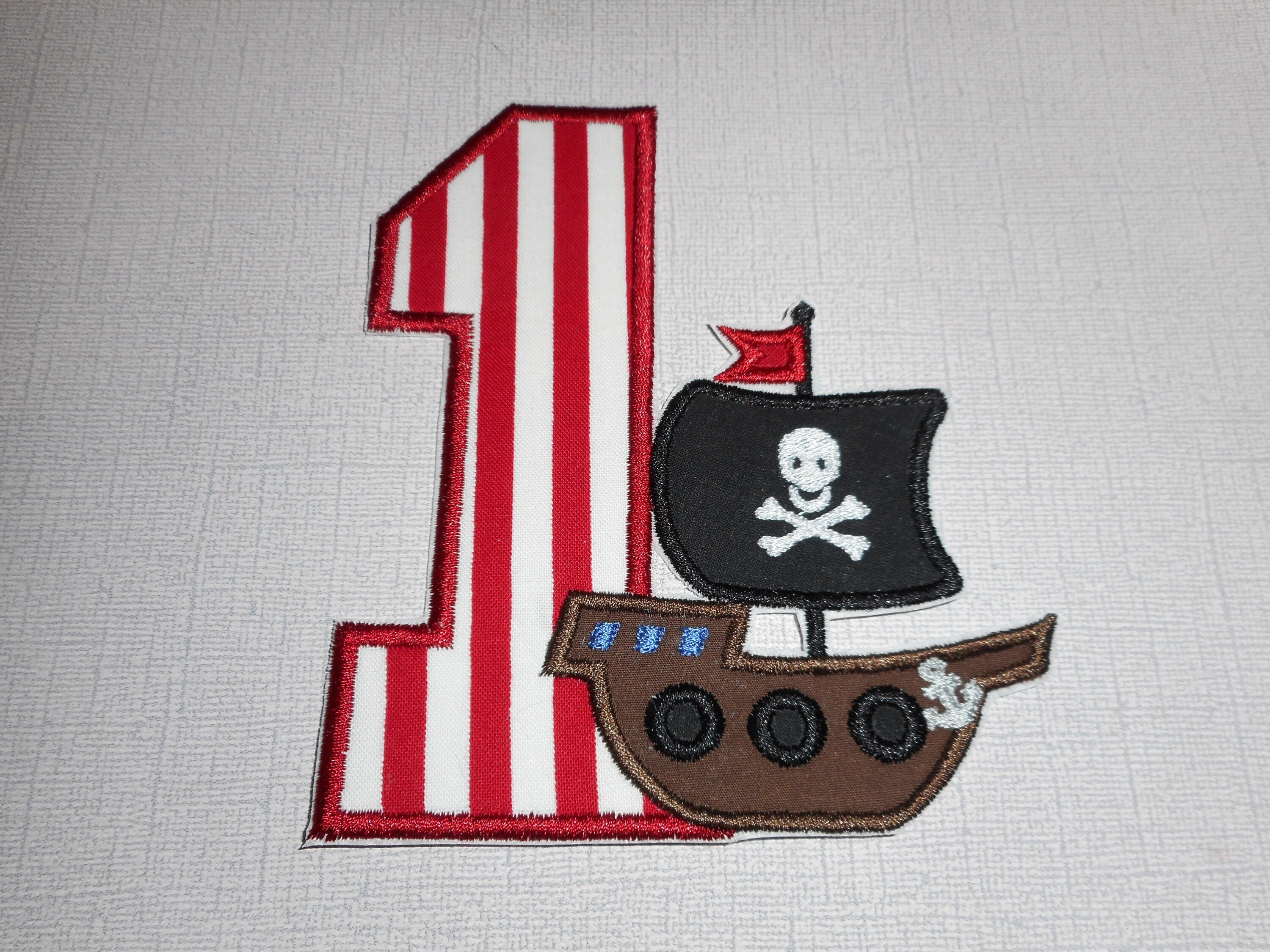 Pirate pirate Boat Number 1 Birthday Ready to | Etsy