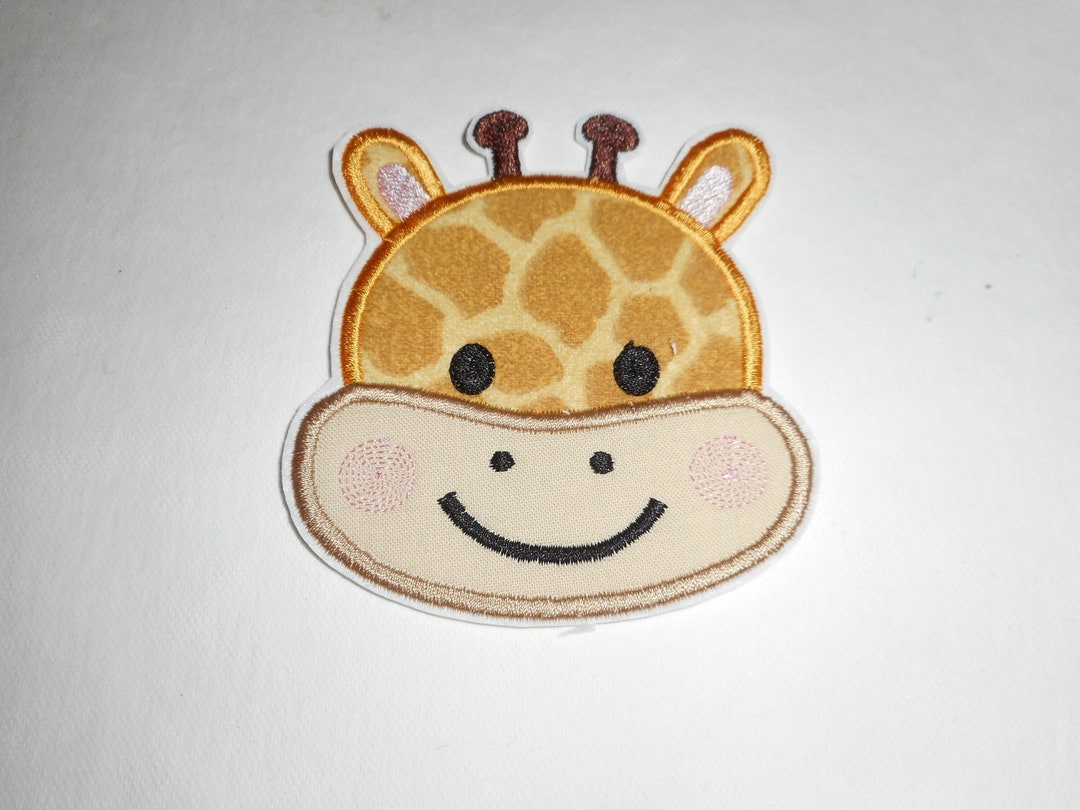 Safari-giraffe ready to Ship Patch-iron On Applique-patch Birthday - Etsy