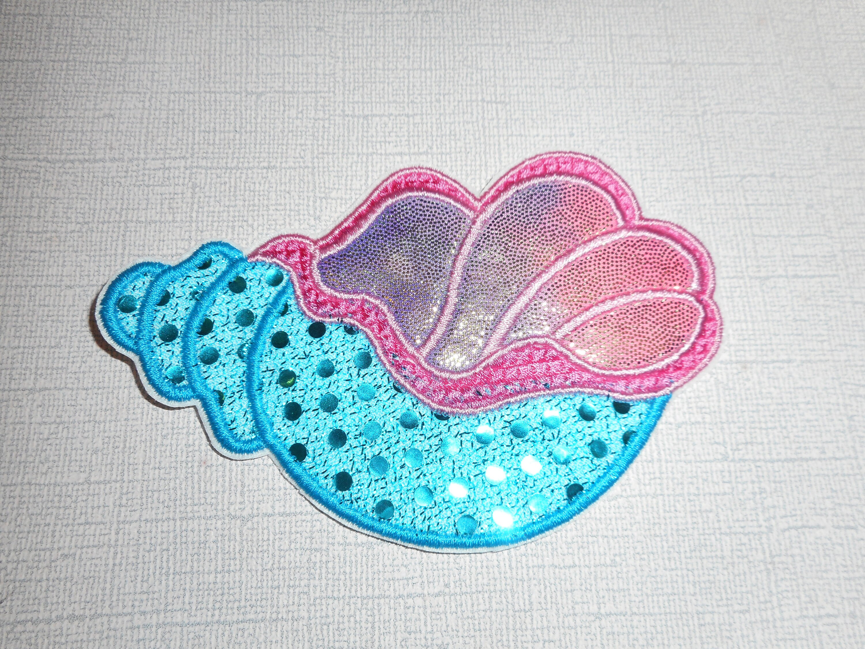 Conch Shell ready to ship patch applique shell clam shell | Etsy