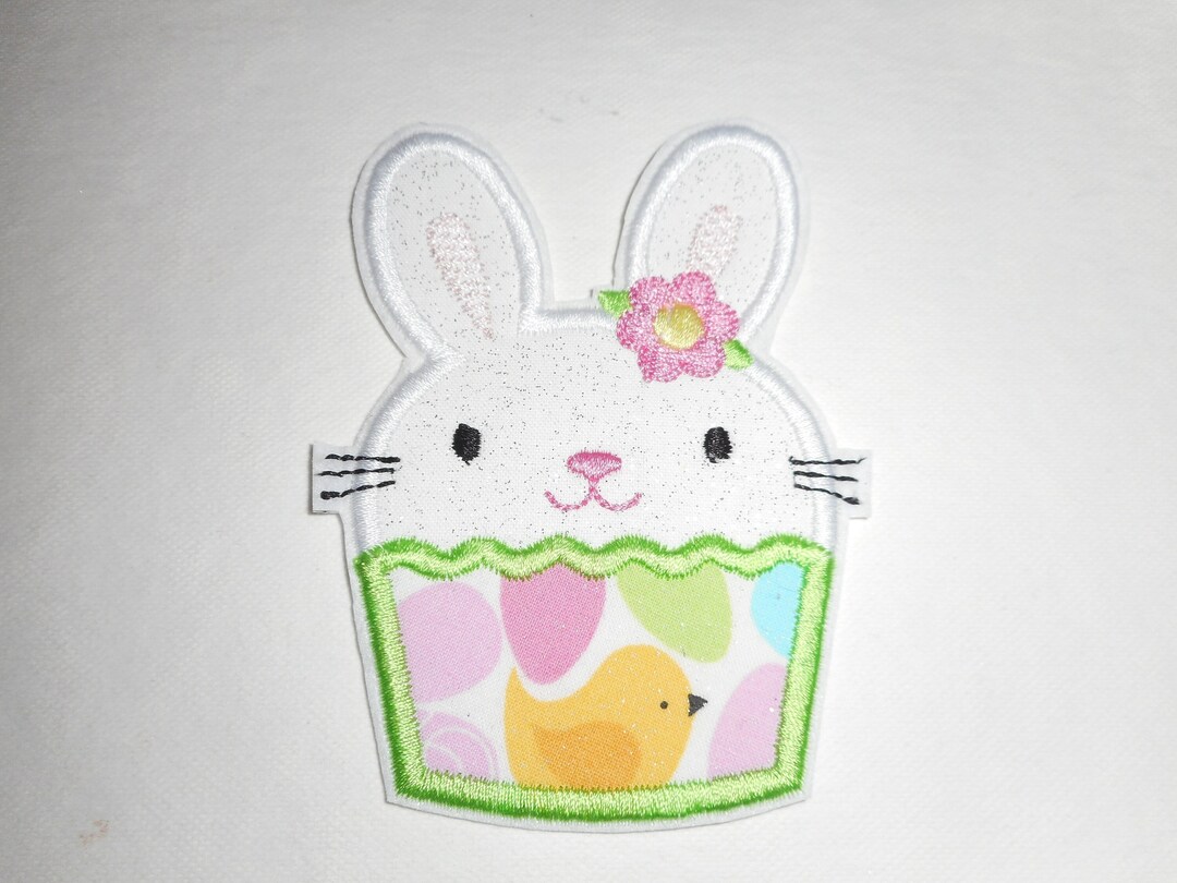 Easter Cupcake-99.2mmx82.4mm Measurements easter Iron on Applique ready ...